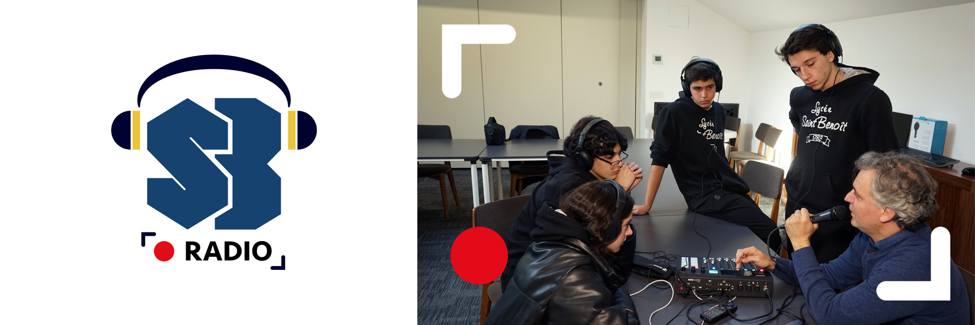 Les élèves du club SB Radio au travail ! - Özel Saint Benoît Fransız Lisesi